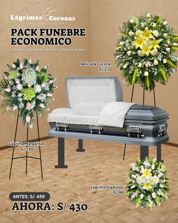 Pack Funebre Economico - Lágrimas y coronas